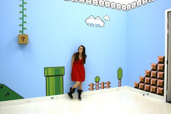Super Mario Bros. "Landscape" Art Installation - Decor Report